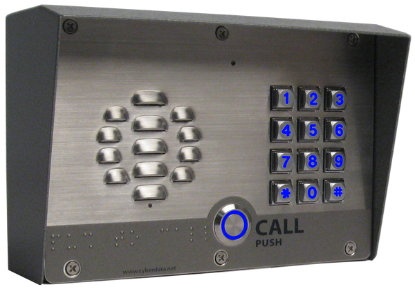011310 InformaCast® Enabled Outdoor Intercom with Keypad – CyberData Corporation