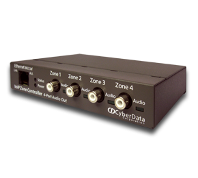 010881 V1 SIP-enabled IP Paging Zone Controller with 4-Port Audio (Rep – CyberData Corporation