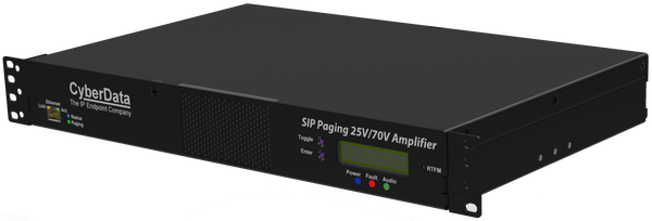 011579 SIP Paging 25V/70V Amplifier – CyberData Corporation